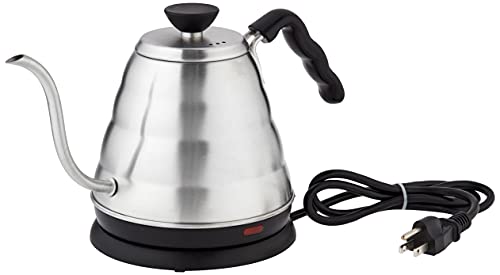 Hario V60 "Buono" Drip Kettle Electric Gooseneck Coffee Kettle 800 mL, Stainless Steel, Silver