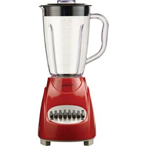 brentwood jb-220r 12-speed + pulse blender, red