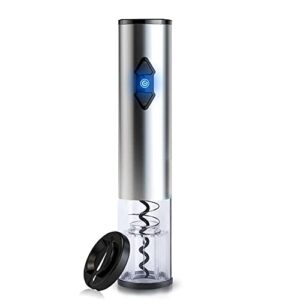 circle joy electric wine opener, battery wine opener, wine bottle opener, electric corkscrew, wine puller, wine screwpull, uncorker, cork remover, stainless steel