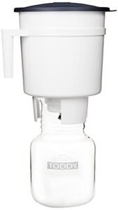 toddy® cold brew system – staycation edition, white, 7.25 x 7.25 x 12.5 inches