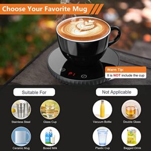 Coffee Mug Warmer, tadpole Mug Warmer for 2-Temp Setting, Electric Candle Cup Warmer with 8H Auto Shut Off, Coffee Warmer for Desk Home Office, Beverage Warmer for Coffee,Milk,Tea,Cocoa (No Cup)