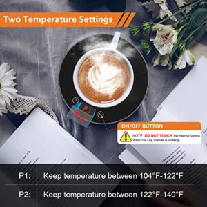 Coffee Mug Warmer, tadpole Mug Warmer for 2-Temp Setting, Electric Candle Cup Warmer with 8H Auto Shut Off, Coffee Warmer for Desk Home Office, Beverage Warmer for Coffee,Milk,Tea,Cocoa (No Cup)