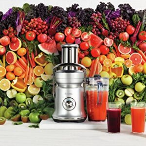 Breville Juice Founatin Cold XL Juicer, Brushed Stainless Steel, BJE830BSS