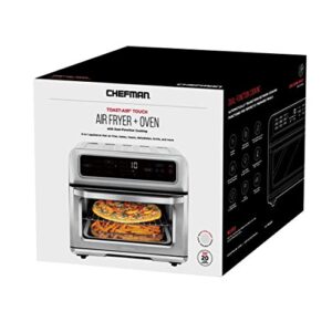 CHEFMAN Air Fryer Toaster Oven XL 20L, Healthy Cooking & User Friendly, Countertop Convection Bake & Broil, 9 Cooking Functions, Auto Shut-Off 60 Min Timer, Nonstick Stainless Steel, Shade Selector