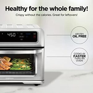 CHEFMAN Air Fryer Toaster Oven XL 20L, Healthy Cooking & User Friendly, Countertop Convection Bake & Broil, 9 Cooking Functions, Auto Shut-Off 60 Min Timer, Nonstick Stainless Steel, Shade Selector