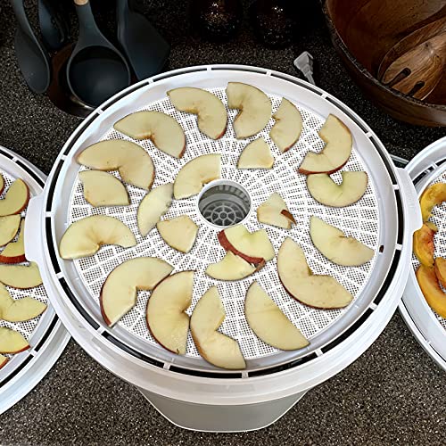 (8 Pack) Round Silicone Dehydrator Sheets, Dostk Premium Non Stick Silicone Mesh for Fruit Dehydrator , Dehydrator Tray Liner Reusable (Round 13" Diameter)