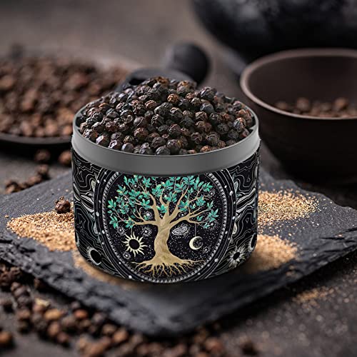 JOYTOP Grinder, 2.5 inch Tree of Life Sun Moon Galaxy Grinder (Black & Green)