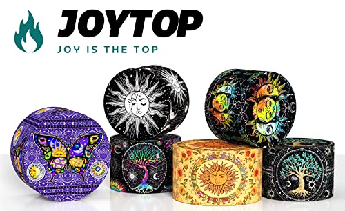 JOYTOP Grinder, 2.5 inch Tree of Life Sun Moon Galaxy Grinder (Black & Green)