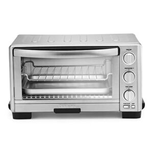 toaster oven with broiler by cuisinart, stainless steel, tob-5