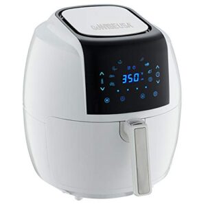 gowise usa xl 8-in-1 digital air fryer with recipe book, 5.8-qt, white