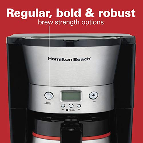 Hamilton Beach (46899A Programmable 10-Cup Thermal Coffee Maker, Stainless steel