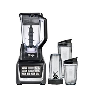 nutri ninja bl642 personal and countertop blender with 1200-watt auto-iq base, 72-ounce pitcher, and 18, 24, and 32-ounce cups with spout lids