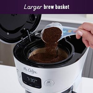 Mr. Coffee Easy Measure 12 Cup Programmable Maker with Gold Tone Reusable Filter