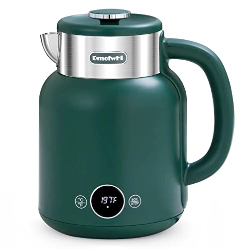 DmofwHi Electric Kettle with TEMP Digital Display(℉/℃), 1.5L Stainless Steel Electric Hot Water Kettle, Auto Shut Off, Boil-Dry Protection, 1200W Electric Tea Kettle for Tea -Deep Green