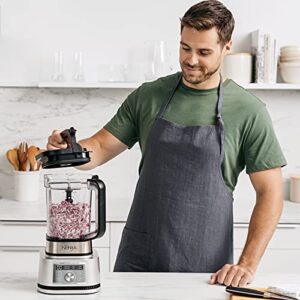 Ninja Foodi SS201 Power Blender & Processor. 3-in-1 Crushing Blender, Dough Mixer, and Food Processor 1400WP smartTORQUE 6 Auto-iQ Presets