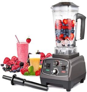 blender professional countertop blender, 2200w high speed smoothie blender for shakes and smoothies, commercial blender with timer, 68oz bpa-free tritan jar, smoothie maker bateerun