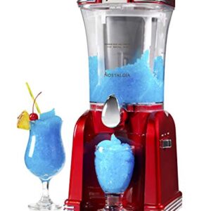 Nostalgia Classic Frozen Drink Maker 32-Ounce Slushie Machine for Home, Retro Red