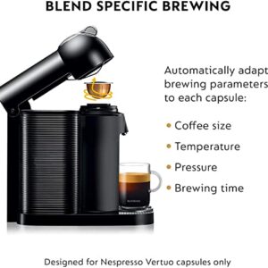 Nespresso Vertuo Coffee and Espresso Machine by Breville, 5 Cups, Black