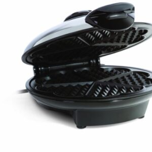 Euro Cuisine WM520 Eco Friendly Heart Shaped Waffle Maker - PTFE and PFOA Free Non Stick Plates,Silver