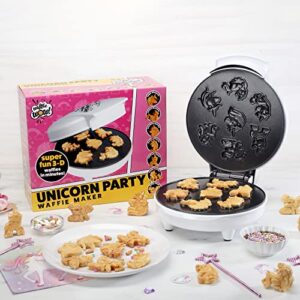 Unicorn Mini Waffle Maker- Creates 7 Different Unicorn Animal Shaped Waffles in Minutes- A Fun and Cool Magical Breakfast for Kids & Adults - Electric Non-Stick Waffler Iron, Fun Gift for Girls