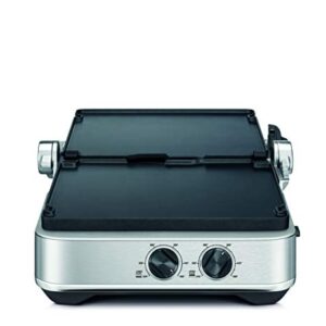 Breville BGR700BSS the Sear and Press countertop electric grill, Medium, Brushed Stainless Steel