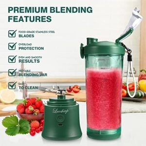 Portable Blender,22 Oz Mini Blender for Shakes and Smoothies,Personal Blender with Rechargeable USB,Fruit,Smoothie,Baby Food Mixing Machine Blender With 6 Blades ,for Home,Kitchen,Travel ,Sports (green)