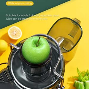 Juicer Machines, FOHERE 1000W Juicer Whole Fruit and Vegetables, Quick Juicing Easy to Clean, 75MM Large Feed Chute, Dual Speed Setting and Non-Slip Feet, Silver