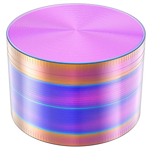 SUPFAKE Multipurpose Crusher, 2 Inch, Rainbow Color