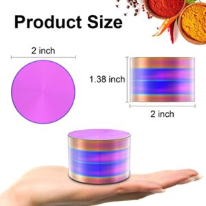 SUPFAKE Multipurpose Crusher, 2 Inch, Rainbow Color