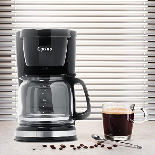 CYETUS 12-Cup Coffee Maker YD-1203, Drip Coffee Brewer Machine, Home Barista