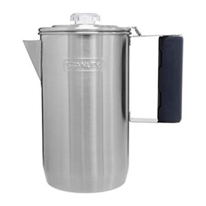 stanley 10-01876-010 the cool-grip camp percolator stainless steel 1.1qt / 1.0l