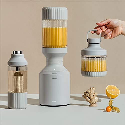 Beast Blender + Hydration System | Blend Smoothies and Shakes, Infuse Water, Kitchen Countertop Design, 1000W (Cloud White)