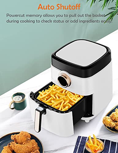 Air Fryer, Airfryer Oven Large Air Fryer 1700W 8-in-1 with Touch Screen Air Fryers Detachable Dishwasher Safe Nonstick Basket Freidora de Aire 36 Recipes BPA & PFOA Free 5.8 QT White Air Fryer