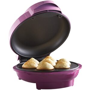 brentwood mini cupcake maker machine non-stick, 7, pink