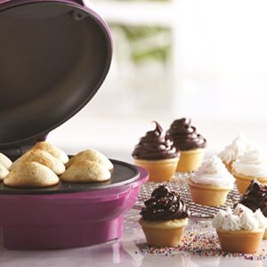 Brentwood Mini Cupcake Maker Machine Non-Stick, 7, Pink