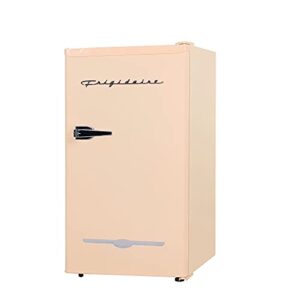 Frigidaire EFR376-CORAL Retro Bar Fridge Refrigerator with Side Bottle Opener, 3.2 cu. Ft, Coral