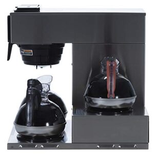 BUNN VP17-3, 12-Cup Low Profile Pourover Commercial Coffee Maker, 3 Lower Warmers, 13300.0003