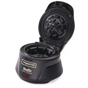 presto 03500 belgian waffle bowl maker,black, 9.3 x 8.25 x 5.25 inches