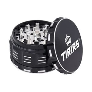 TIRIRS Large Grinder for Spice (3", Black)