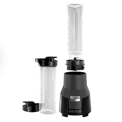 BLACK+DECKER FusionBlade Personal Blender with Two 20oz Personal Blending Jars, Gray, PB1002G