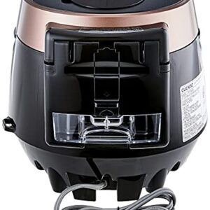 CUCKOO CRP-P0609S | 6-Cup (Uncooked) Pressure Rice Cooker | 12 Menu Options: Quinoa, Nu Rung Ji, GABA/Brown Rice & More, Made in Korea | Black/Copper