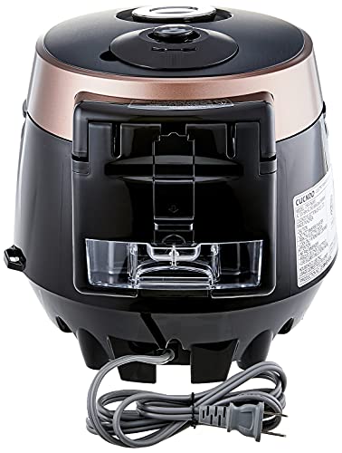 CUCKOO CRP-P0609S | 6-Cup (Uncooked) Pressure Rice Cooker | 12 Menu Options: Quinoa, Nu Rung Ji, GABA/Brown Rice & More, Made in Korea | Black/Copper