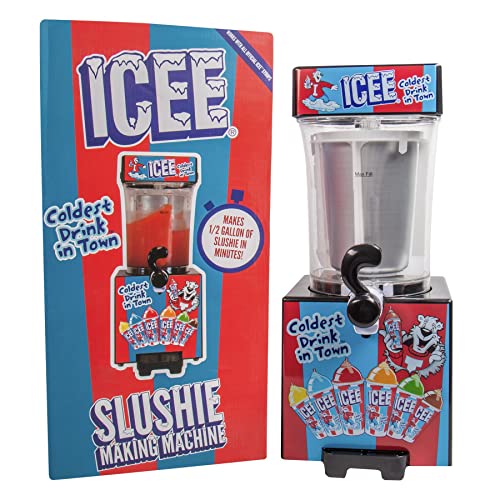 ICEE Slushie Machine. Genuine ICEE Home Countertop Slushie Maker & ICEE Syrup 4-Pack Bundle. Officially Licensed ICEE Merchandise.