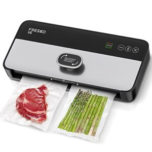 fresko full automatic vacuum sealer machine, easiervac hands-free food sealer with bag detection and led indicator (v5)