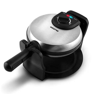 Gourmia GWM448 Rotating Waffle Maker - 180° Rotation - Variable browning control - Indicator lights - Easy to clean - Stainless steel