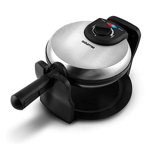 Gourmia GWM448 Rotating Waffle Maker - 180° Rotation - Variable browning control - Indicator lights - Easy to clean - Stainless steel