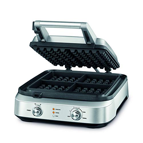 Breville BWM604BSS Smart Waffle Maker, Brushed Stainless Steel, 12.25 x 12.25 x 5.75 inches