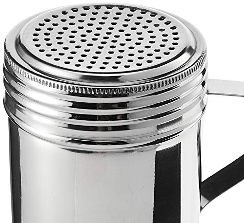 Flavacol Popcorn Season Salt,35 oz. & Winware Stainless Steel Dredges 10-Ounce with Handle