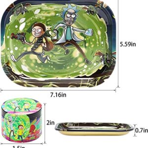 Cartoon Pattern 2 Piece Grinder tray Set, Delicate And Cute, Ideal Gift for Friends