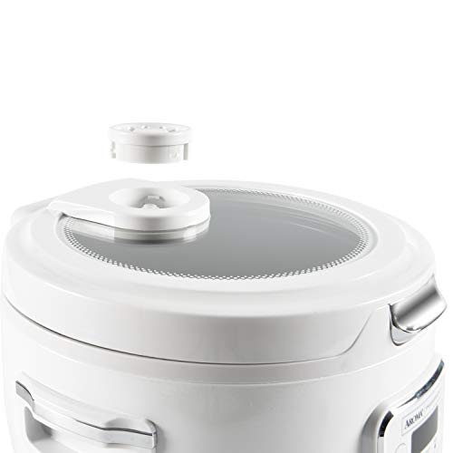 Aroma Housewares Professional 20-Cup(cooked) / 4Qt. Digital Rice Cooker/Multicooker, Automatic Keep Warm and Sauté-then-Simmer Function, white (ARC-1230W)